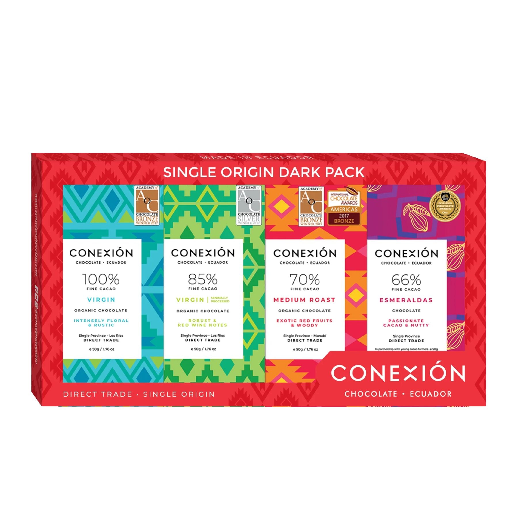 Ecuador Chocolate Bar Gift Boxes - Award-Winning, Heirloom